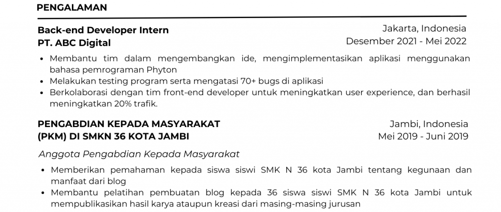 6 Cara Membuat CV yang Menarik di Mata HRD dan Contohnya